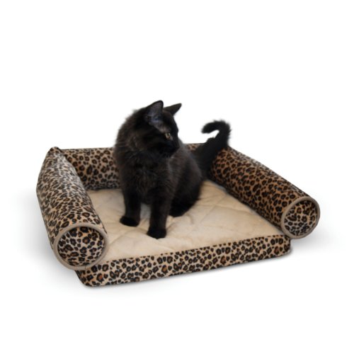 K&H Pet Products Lazy Lounger Pet Bed Leopard 14" x 16"