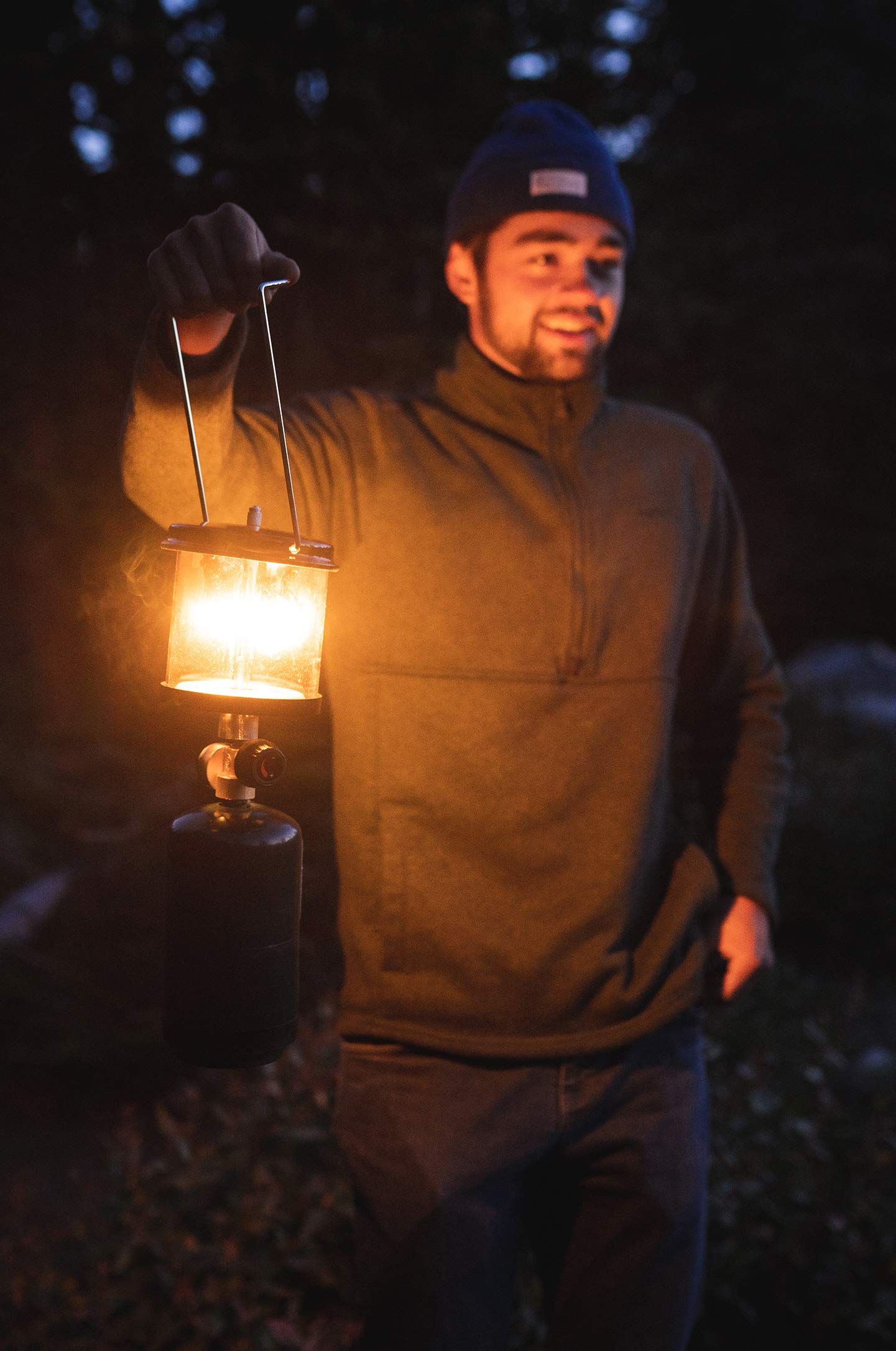 Stansport Double Mantle Propane Lantern (170),Black