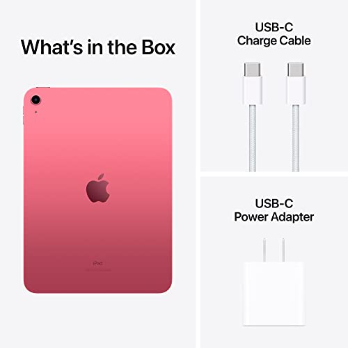Apple 2022 10.9-inch iPad (Wi-Fi, 256GB) - Pink (10th Generation)