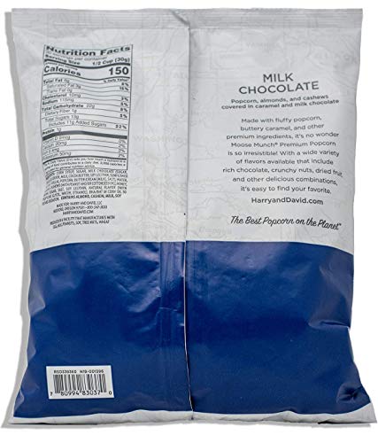 Harry & David Moose Munch- Premium Popcorn with Milk Chocolate, Almonds & Cashews (2 Pound)