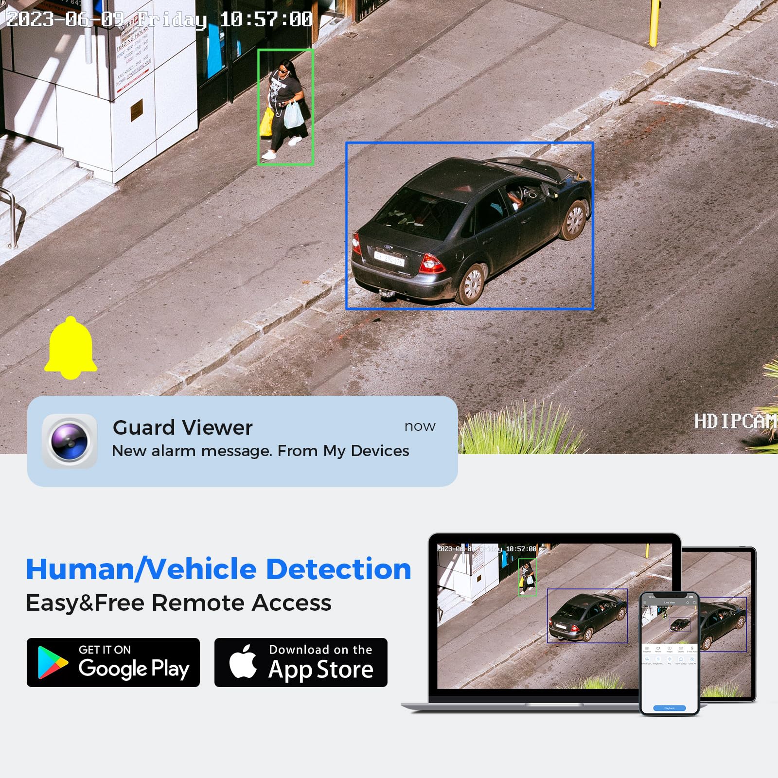 【2-Way Audio+3TB HDD】 Hiseeu 4K PoE Security Camera System,Vehicle/Human Detect, 8MP NVR w/4Pcs 5MP IP Security Camera Outdoor, IP 67Waterproof, Free Motion Alerts, 24/7 Home Surveillance NVR Kit