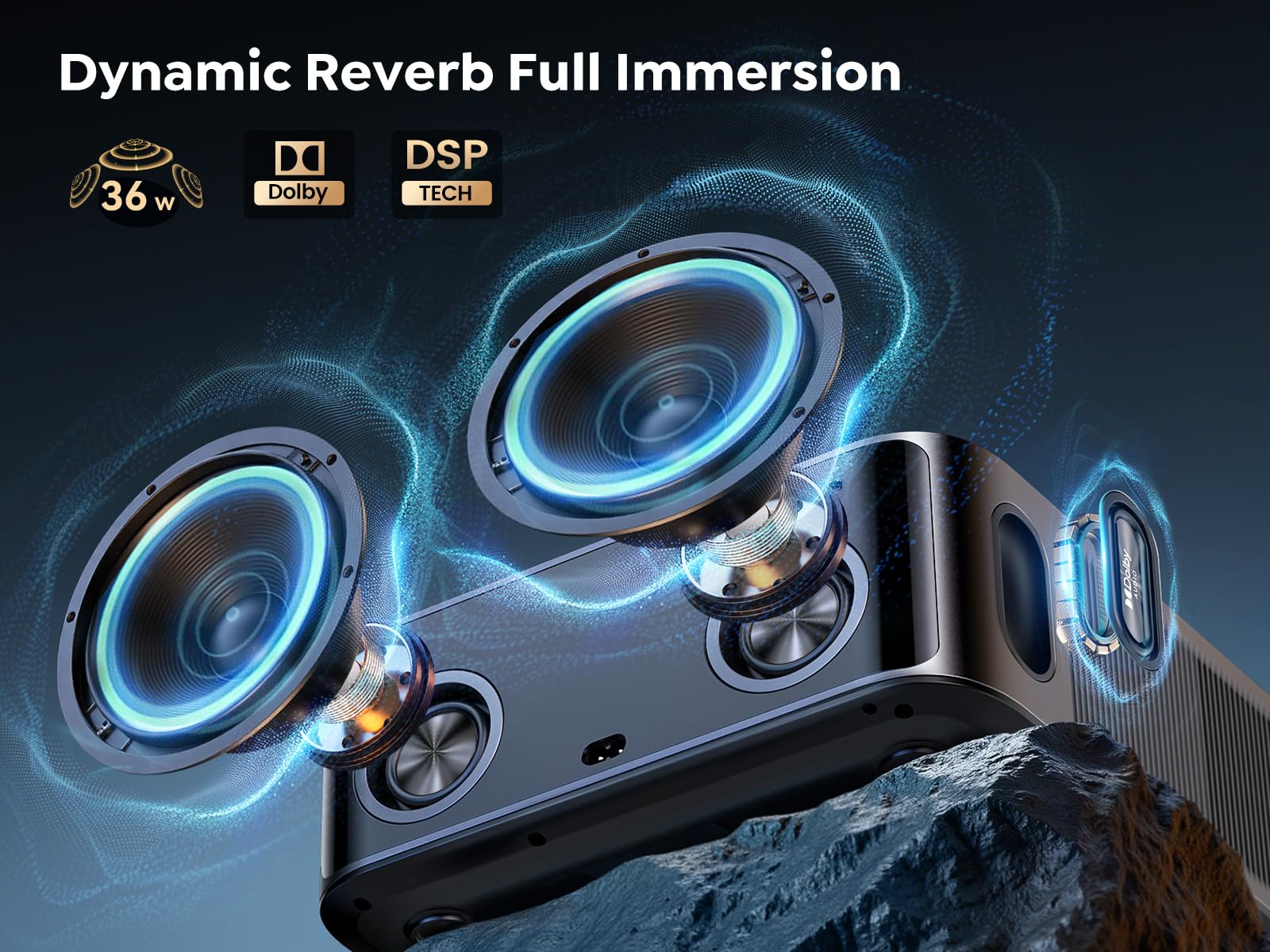 Outdoor Projector 4K, 5G WiFi Bluetooth Projector with 4D/4P Keystone Correction, Compatible with iOS/Android/ TV Stick/PS4