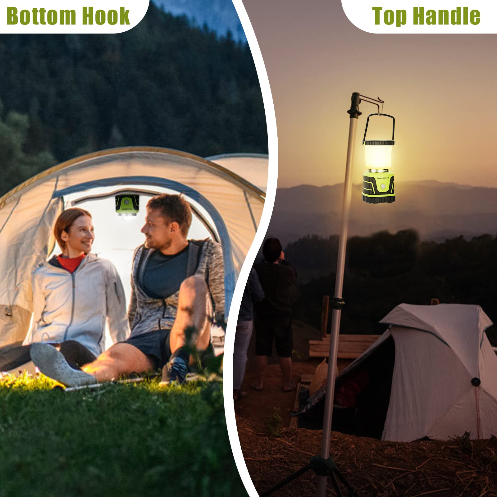 Camping Lantern,Super Bright Battery Powered LED 1500LM,4 Light Modes,Waterproof Tent Light,Long Run-time Lantern Flashlight for Hurricane,Emergency,Survival Kits,Hiking,Fishing