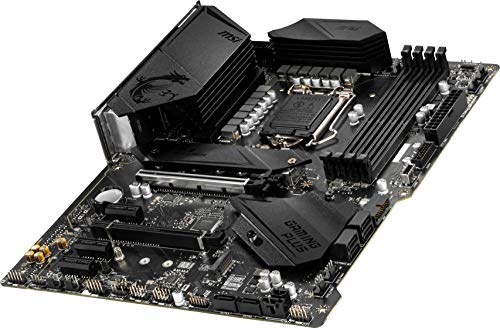 MSI MPG Z490 Gaming Plus Gaming Motherboard (ATX, 10th Gen Intel Core, LGA 1200 Socket, DDR4, CF, Dual M.2 Slots, USB 3.2 Gen 2, 2.5G LAN, DP/HDMI, Mystic Light RGB)