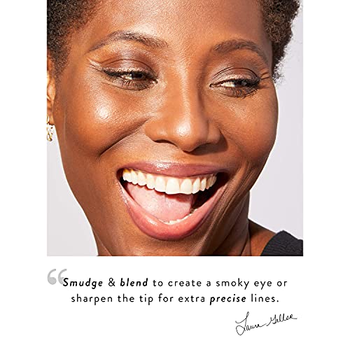LAURA GELLER NEW YORK Kajal Longwear Kohl Eyeliner Pencil with Caffeine, Smooth & Blendable Makeup, Deep Black