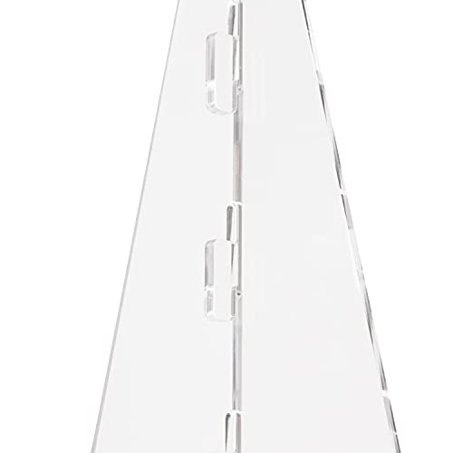 Flash Furniture Clear Freestanding Portable Protective Acrylic Sneeze Guard Plastic Panel Partition Shield for Cashier, Desk, Counter and Reception