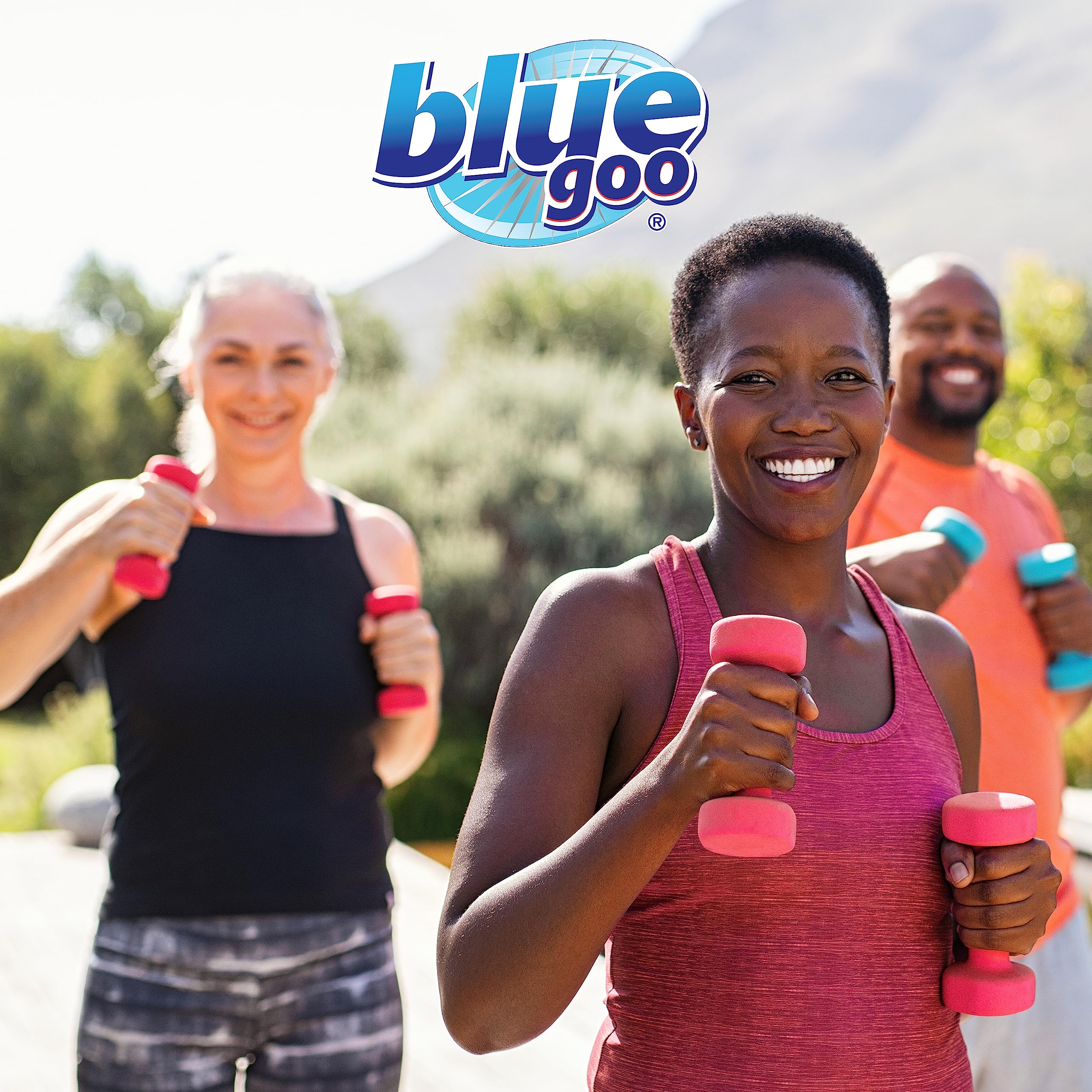 Blue Goo Relieving Cream - Temporary Relief for Back/Neck Pain, Sports-Related Muscle/Joint Pain, Sprains, Strains, Maximum Strength, Deep Heating Rub, Made w/ 100% Pure Emu Oil 4 oz (1 Pack)