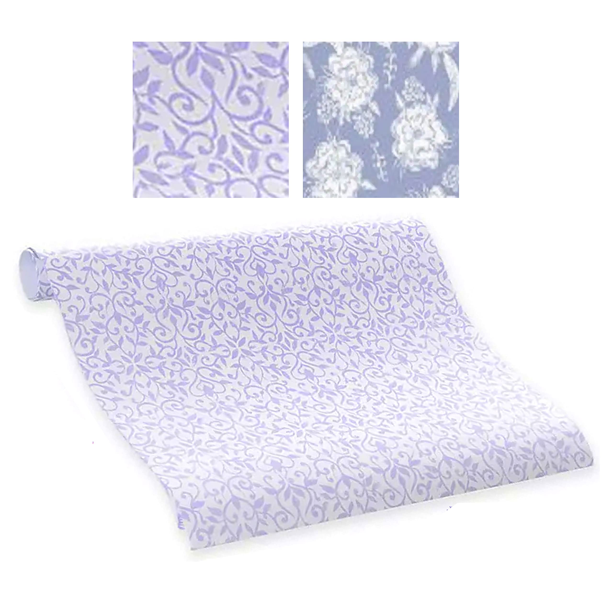 8 Sheets Lavender Scented Drawer Liners Shelf Paper Cover Decor Floral 18inch X 24inch,Purple,Variable
