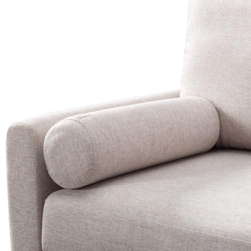 Eafurn L Shaped Sectional Sofa with Reversible Chaise Lounge, 3 Seater Convertible Corner Couch with Rubber Wood Legs, Modern Fabric Sofa&Couches for Living Room, Apartment and Small Space