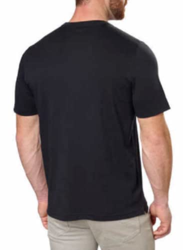 Kirkland Signature Men's Short Sleeve Peruvian Pima Cotton T-Shirt (as1, Alpha, m, Regular, Regular, Black, Medium)