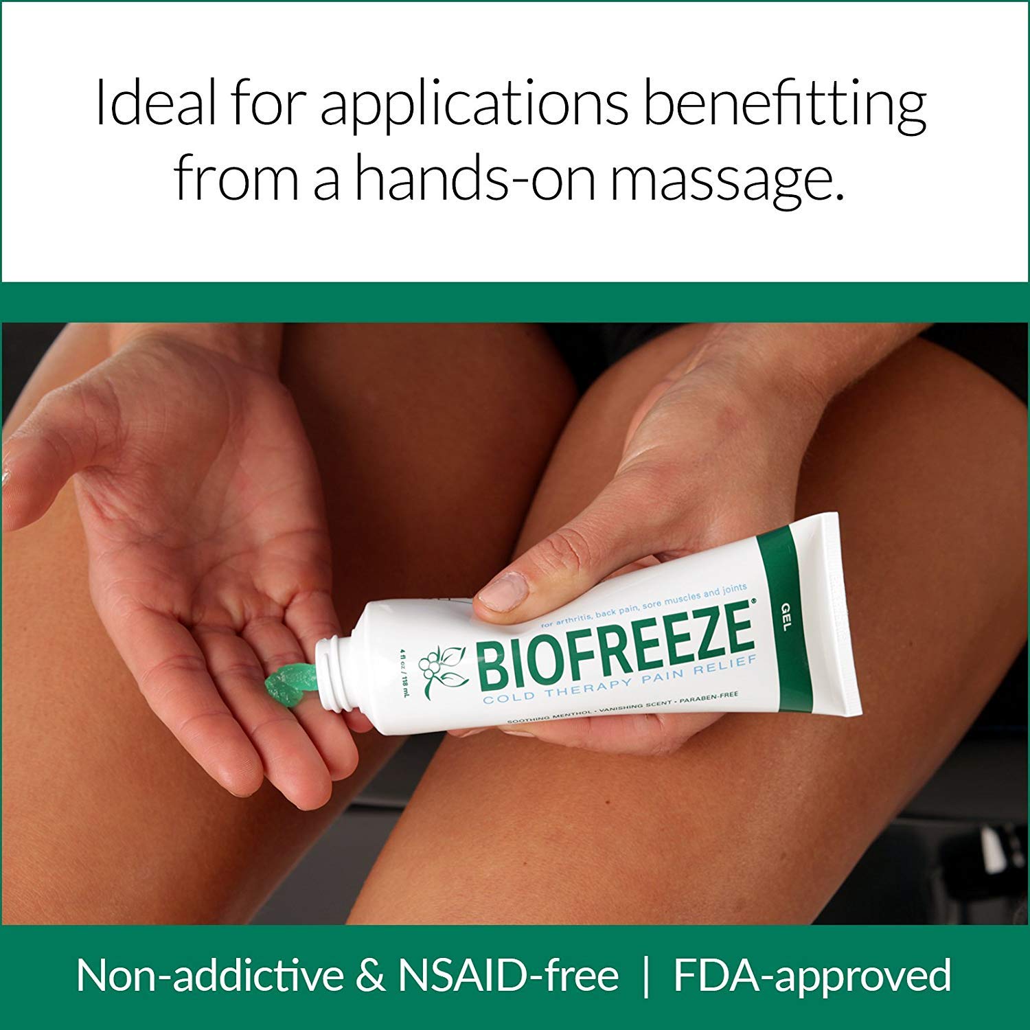 Biofreeze-13529 Pain Relief Gel, 4 oz. Tube, Pack of 2 (Packaging May Vary)
