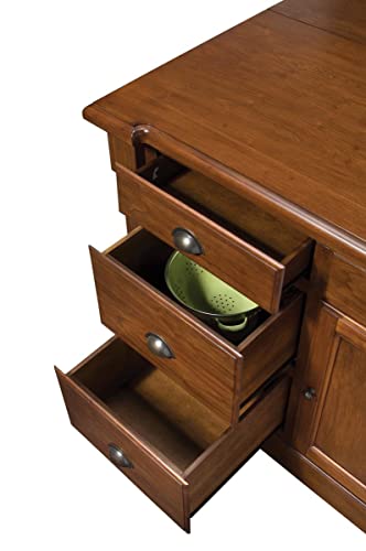 Aspen Rustic Cherry Kitchen Island by Home Styles
