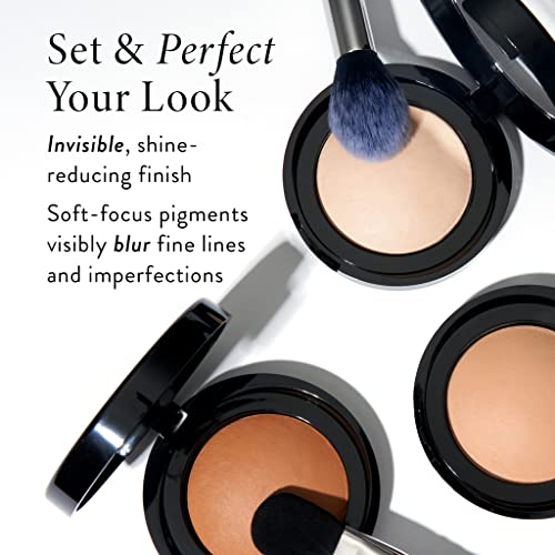 LAURA GELLER Baked Blurring + Setting Powder, Translucent Makeup Setting Powder For Soft-Focus Finish, Minimize Fine Lines and Pores, Porcelain/Fair