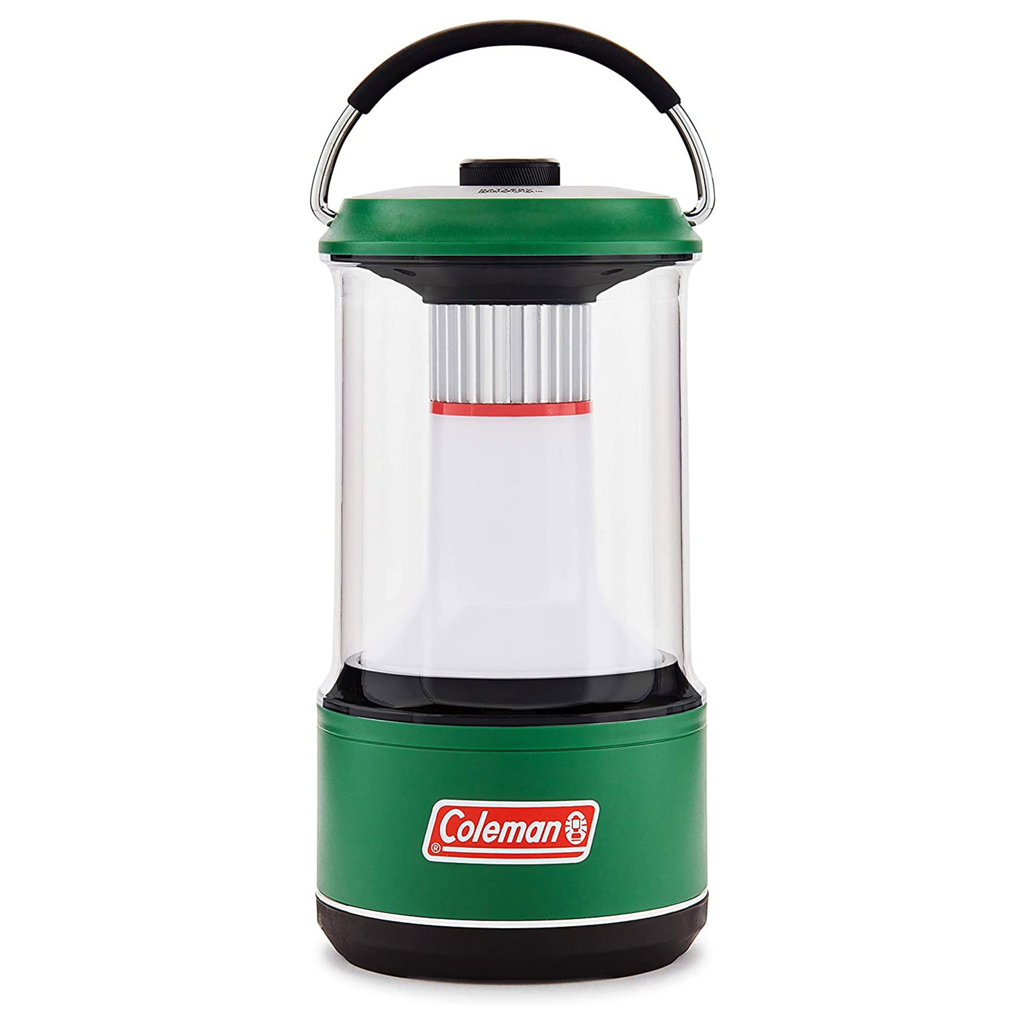 Coleman 1000 Lumens LED Water-Resistant Outdoor Camping Light Lantern with 4 Lighting Modes, and BatteryGuard Protection Technology, Green (3 Pack)