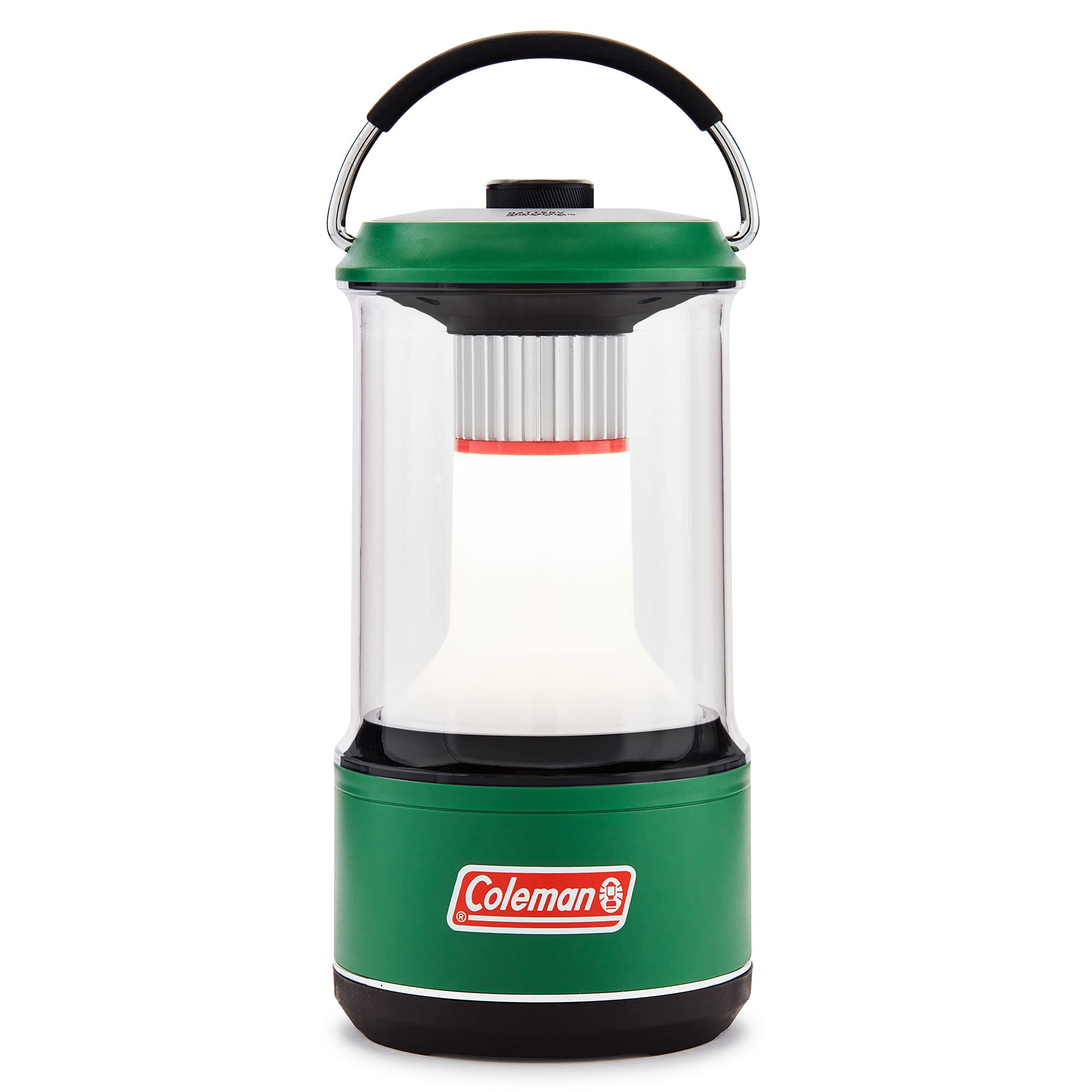 Coleman 1000 Lumens LED Water-Resistant Outdoor Camping Light Lantern with 4 Lighting Modes, and BatteryGuard Protection Technology, Green (3 Pack)