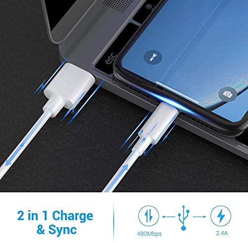 Lightning Cable MFi Certified - iPhone Charger 3Pack 6FT Lightning to USB A Charging Cable Cord Compatible with iPhone 14 13 12 Mini Pro Max SE 11 Xs Max XR X 8 7 6 Plus 5S iPad Pro Airpods - White