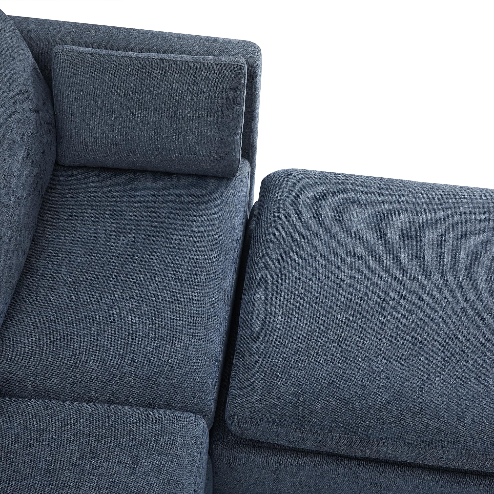 CHITA Oversized Modular Sectional Fabric Sofa Set, FSC Certified Extra Large U Shaped Couch Reversible Chaise Modular Sectional Couch,146 inch Width,6 Seat Modular Sofa with Storage Ottomans, Blue