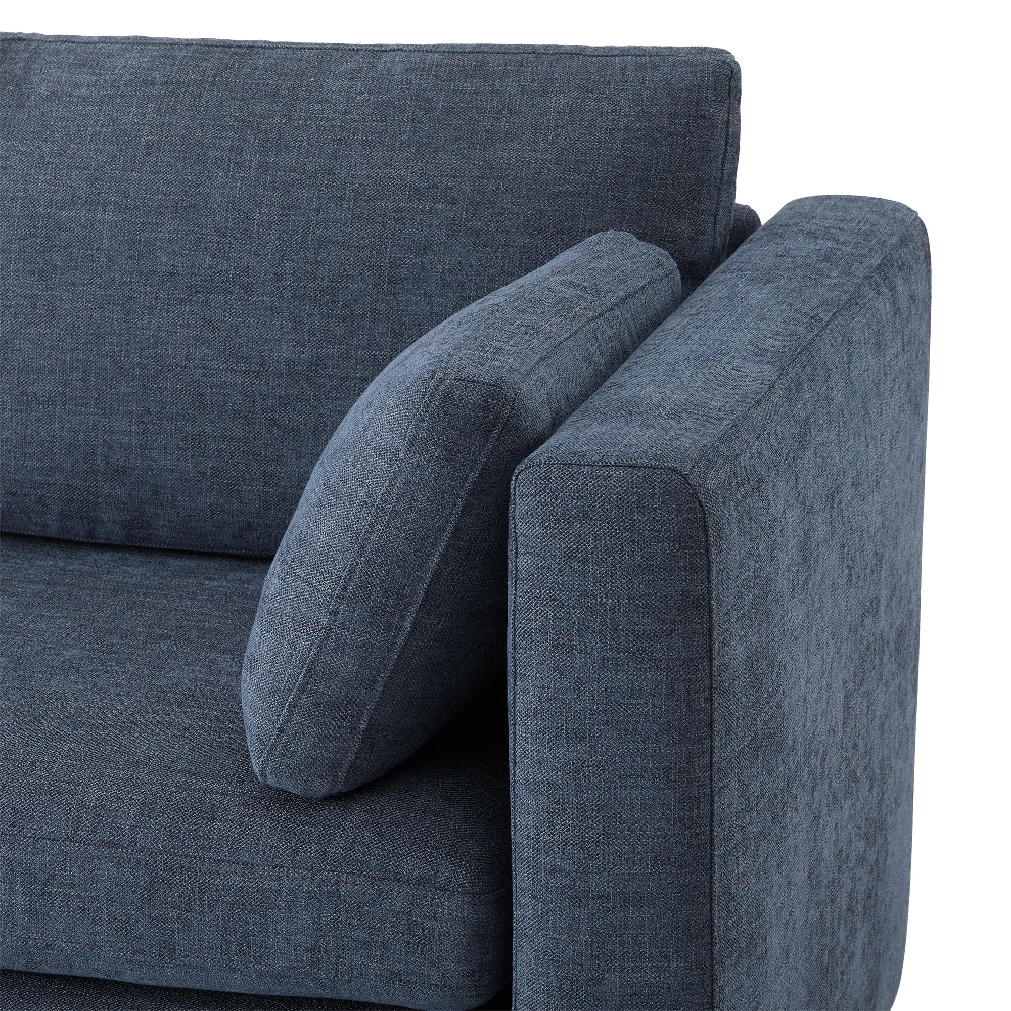 CHITA Oversized Modular Sectional Fabric Sofa Set, FSC Certified Extra Large U Shaped Couch Reversible Chaise Modular Sectional Couch,146 inch Width,6 Seat Modular Sofa with Storage Ottomans, Blue