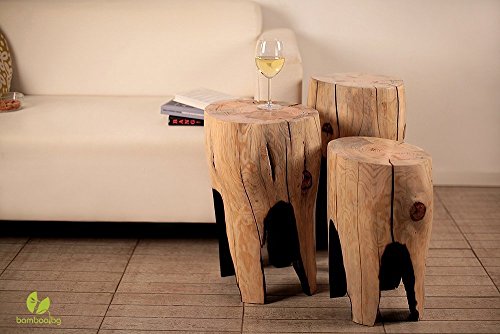 Bedside Table, Rustic Nightstand, Tree Stump Coffee Table, Farmhouse End Table