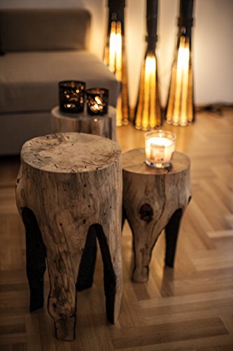 Bedside Table, Rustic Nightstand, Tree Stump Coffee Table, Farmhouse End Table