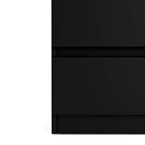 Tvilum 6 Drawer Double Dresser, Black Matte