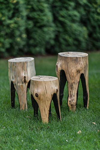 Bedside Table, Rustic Nightstand, Tree Stump Coffee Table, Farmhouse End Table