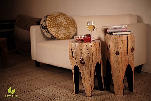 Bedside Table, Rustic Nightstand, Tree Stump Coffee Table, Farmhouse End Table
