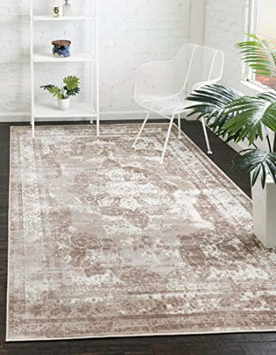 Unique Loom Sofia Collection Area Rug - Salle Garnier (8' x 10', Beige/ Ivory)