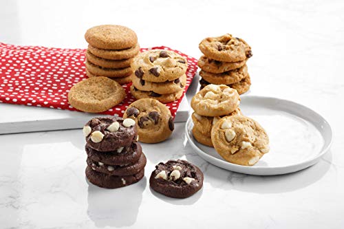 Mrs. Fields - Thinking of You Combo Gift Tin, Assorted with 24 Nibblers Bite-Sized Cookies, 3 Brownie Bars and 2 Frosted Round Cookies (29 count)
