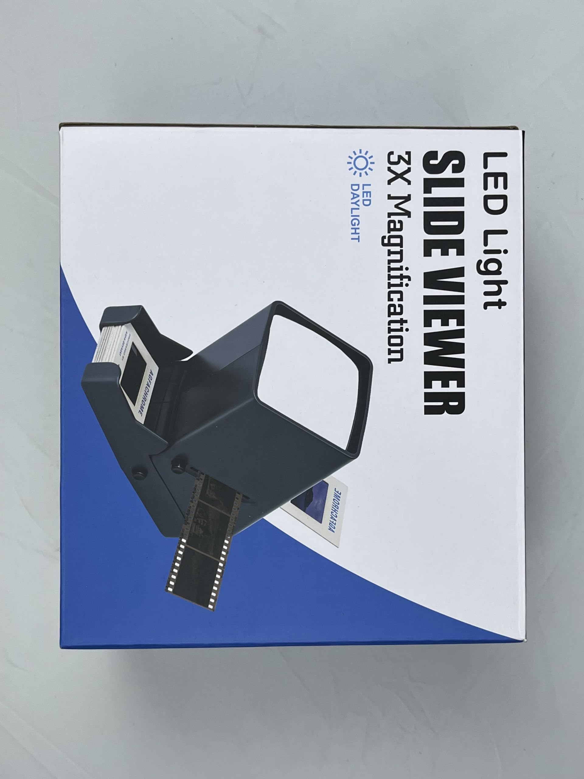 35mm Slide Viewer, Film Negative and Slide Viewer with 3X Magnification and LED Lighted Illuminated Viewing, USB Powered