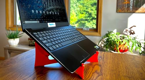 Photodon STANDLY™ Acrylic Laptop Stand, Convenient Portable Adjustable, Multifunction Ergonomic, Compatible with 12-to-20-inch Tablet and Notebooks in Black