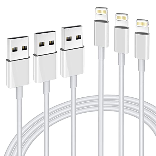iPhone Charger 3Pack Apple MFi Certified Apple Charger 6FT, Lightning Cable 6FT Compatible with iPhone 12 Mini Pro Max SE 11 Xs Max XR X 8 7 6 Plus 5S iPad Pro Airpods