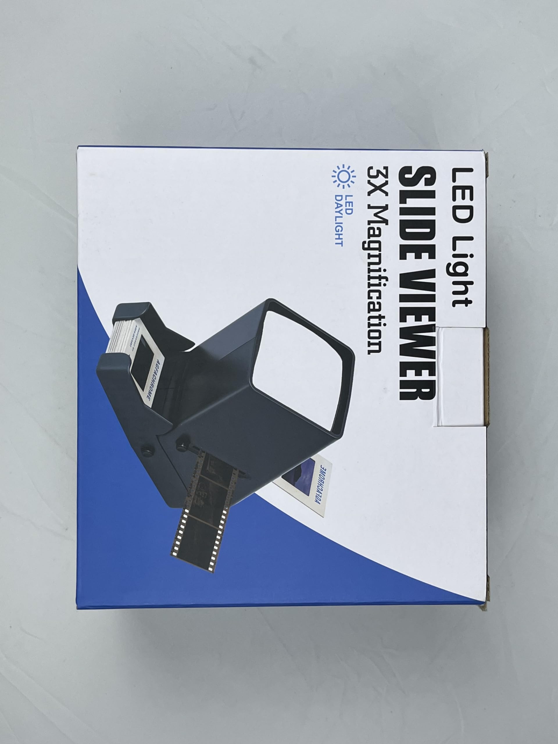35mm Slide Viewer, Film Negative and Slide Viewer with 3X Magnification and LED Lighted Illuminated Viewing, USB Powered