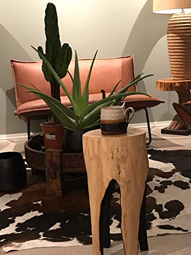 Ski Lodge Table, Rustic Nightstand, Barn Wood Furniture, Stump Table, Small Round Table