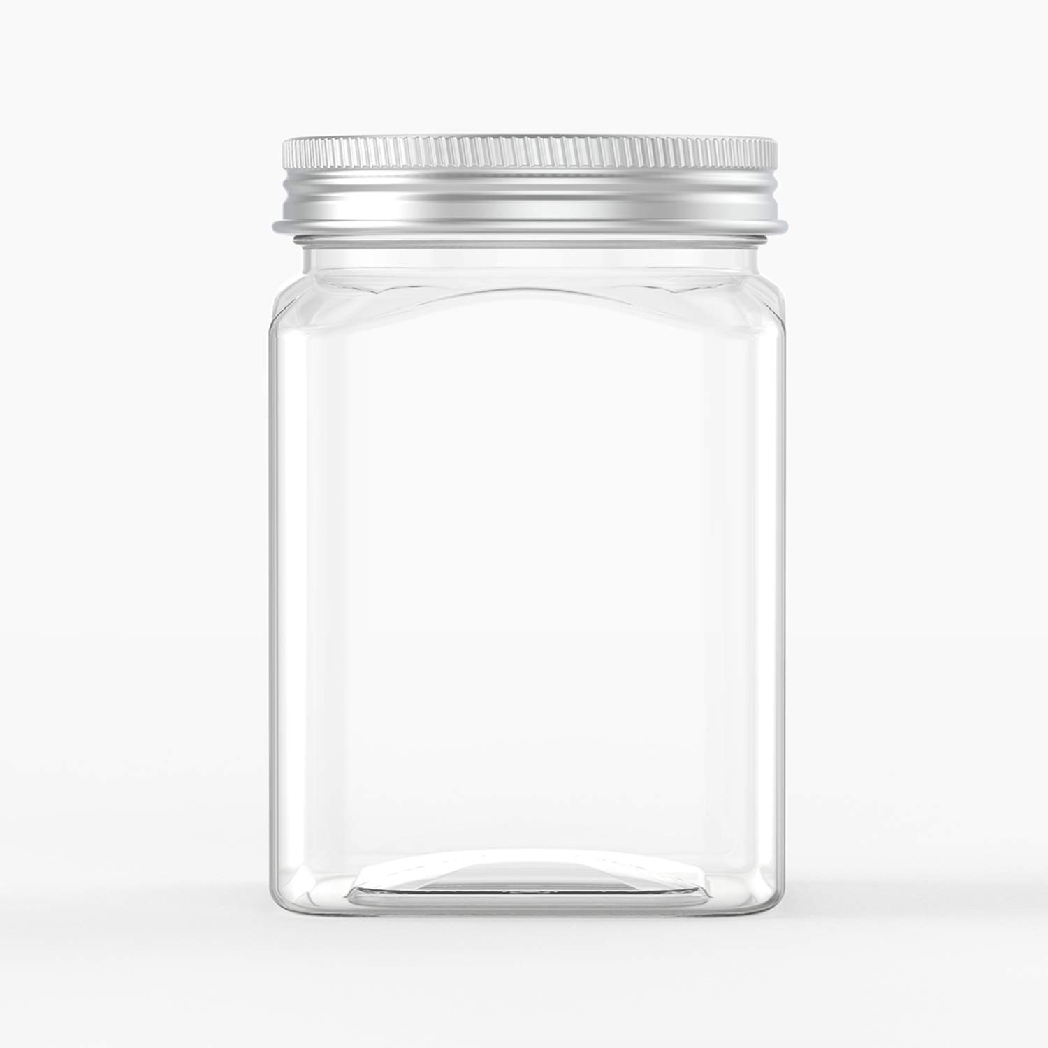 24 Ounce Clear Plastic Jars Storage Containers With Lids For Kitchen & Household Storage Airtight Container 3 PCS