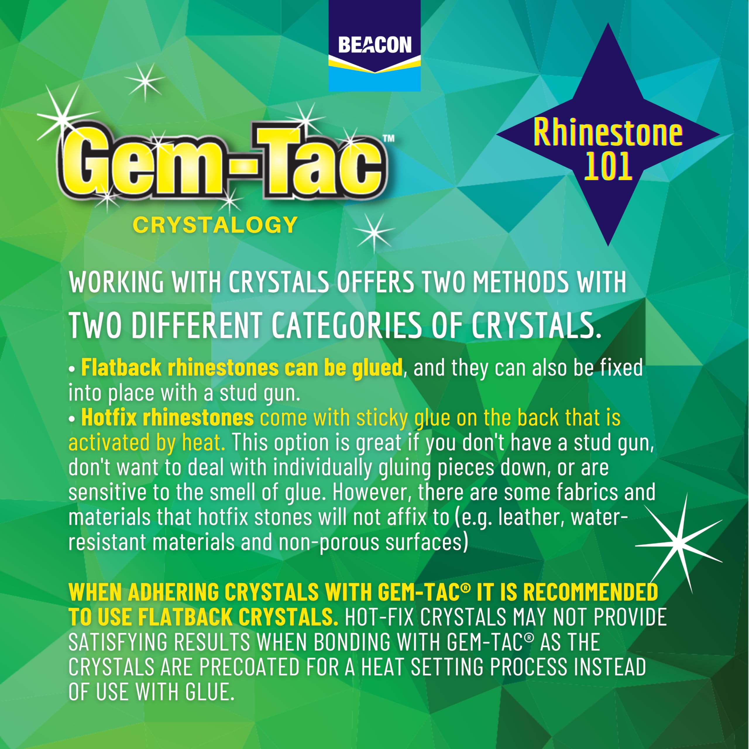 Beacon Gem-Tac Permanent Adhesive, 4-Ounce