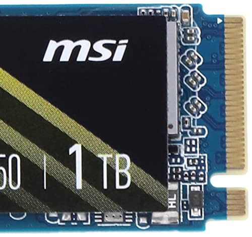 MSI SPATIUM M450 PCIe 4.0 NVMe M.2 1TB Internal Gaming SSD up to 3600MB/s 3D NAND Up to 600 TBW