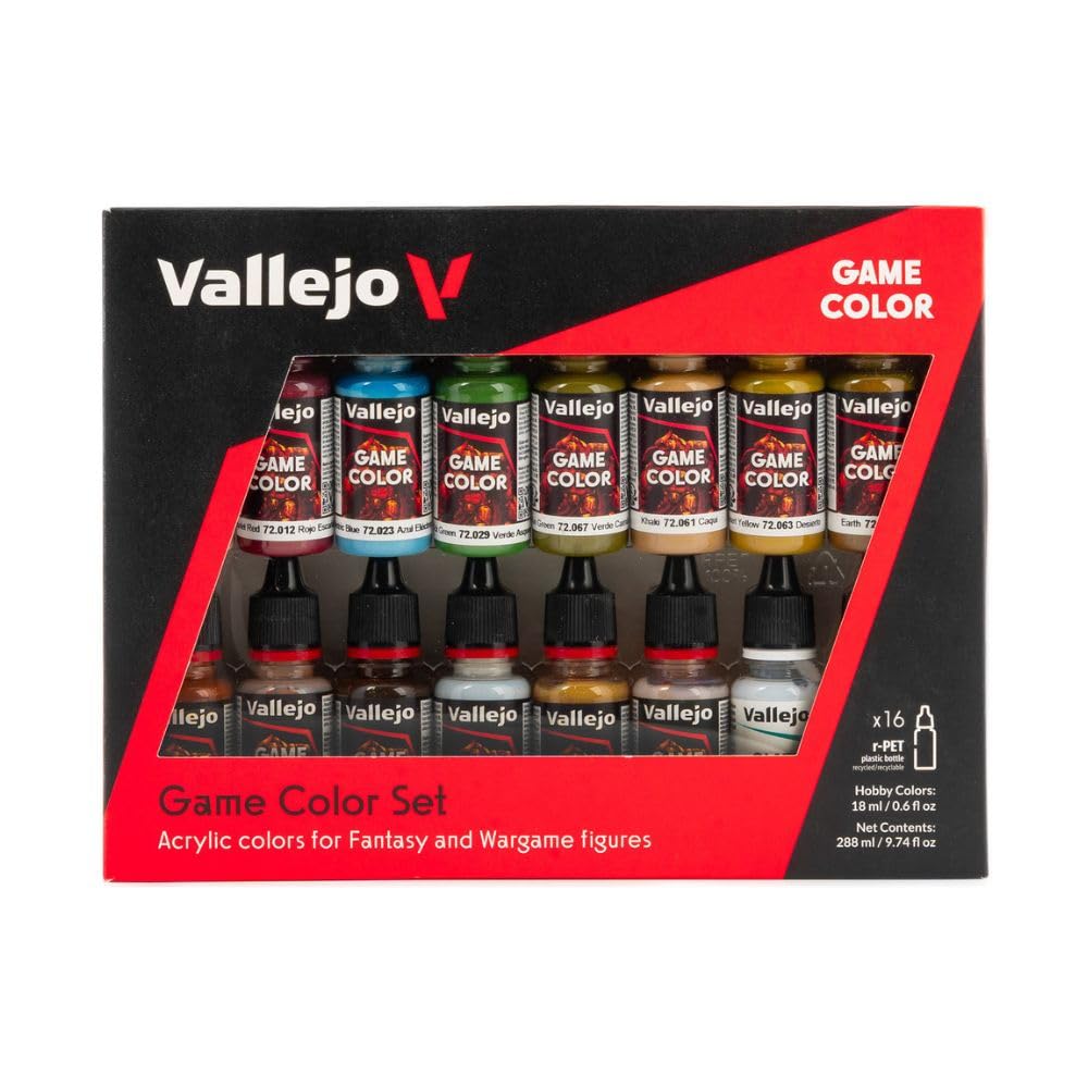 Vallejo Game Color Specialist Acrylic Paint Set - Assorted Colours (Pack of 16)