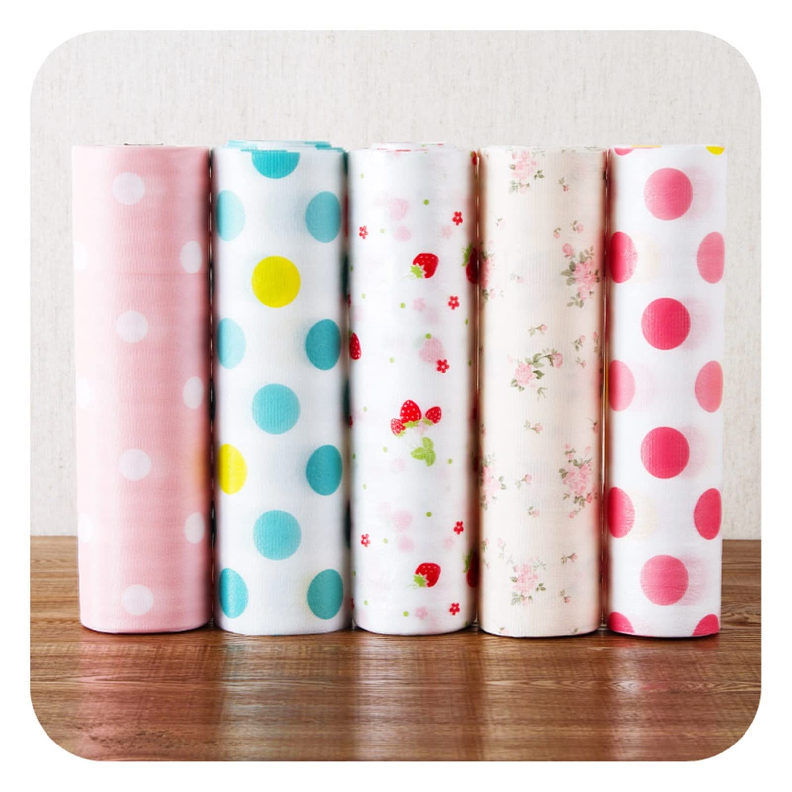 Kitchen Cabinet Liner Reusable Shelf Liner Paper Cabinet Mat Drawer Mat Moisture-Proof Waterproof Dust Proof Non-Slip Tableware Pad Shelf Paper for Kitchen cabinets Non Adhesive (Color : Pink Rose,