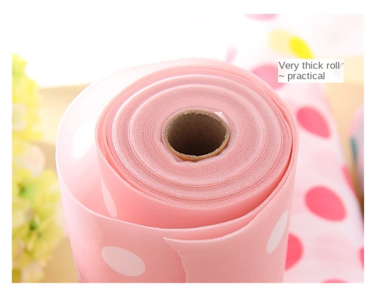 Kitchen Cabinet Liner Reusable Shelf Liner Paper Cabinet Mat Drawer Mat Moisture-Proof Waterproof Dust Proof Non-Slip Tableware Pad Shelf Paper for Kitchen cabinets Non Adhesive (Color : Pink Rose,