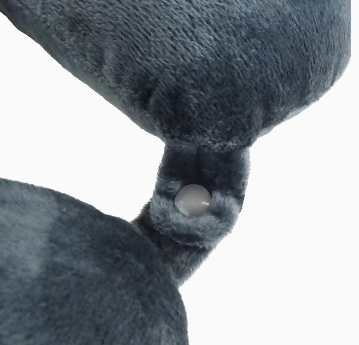 World's Best Feather Soft Microfiber Neck Pillow, Charcoal