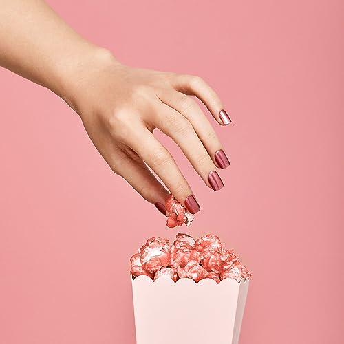 KISS imPRESS No Glue Mani Press On Nails, Color, 'Peanut Pink', Pink, Short Size, Squoval Shape, Includes 30 Nails, Prep Pad, Instructions Sheet, 1 Manicure Stick, 1 Mini File
