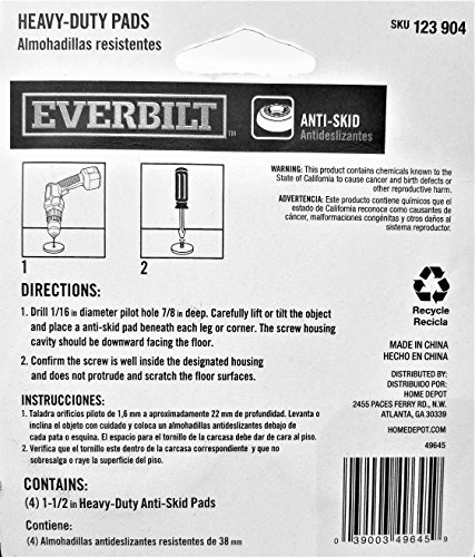 Anti-Skid 1-1/2 in. Pads (4-Pack)