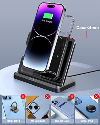 ๐ฎ๐ฌ๐ฎ๐ฏ ๐ก๐ฒ๐ Wireless Charging Station 3 in 1 Wireless Charger for iPhone 14 13 12 11 Pro Max/X/8 Charging Station for Multiple Devices for Apple Watch Ultra SE 8 7 6 5 4 3 2 for AirPods Pro 3 2