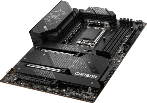 MSI MPG Z690 Carbon WiFi Gaming Motherboard (ATX, 12th Gen Intel Core, LGA 1700 Socket, DDR5, PCIe 4, CFX, M.2 Slots, Wi-Fi 6E)