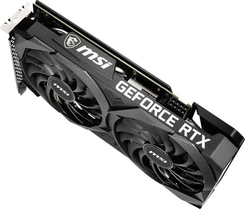 Gigabyte MSI Gaming GeForce RTX 3060 Ti LHR 8GB GDRR6, 256-Bit, HDMI/DP, Nvlink, Torx Fan 3, Ampere Architecture OC Graphics Card (RTX 3060 Ti Ventus 2X 8G OCV1 LHR)