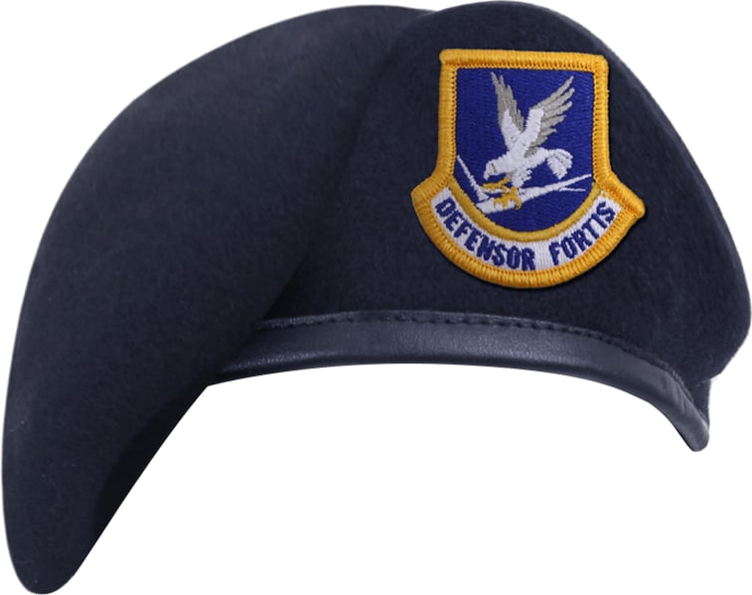 Rothco Inspection Ready Beret with USAF Flash - Midnight Navy Blue, Size 7