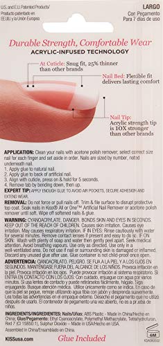 Kiss Salon Acrylic French Kit Back Talk Long