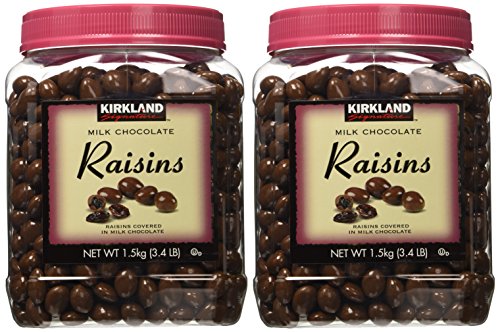 Kirkland Signature Milk Chocolate, Raisins, 54 Ounce x 2 (Pack of 2)