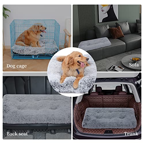 Sycoodeal Dog Bed Mat for Medium & Large Dogs (Grey)